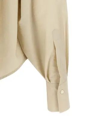 Brunello Cucinelli Dazzling Seabed Embroidery Shirt - Cream