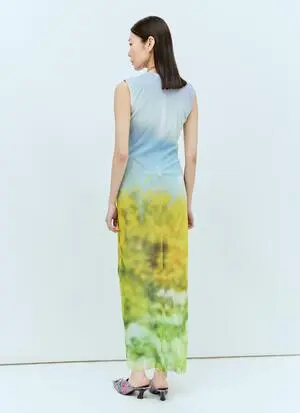 Acne Studios Blurred Print Maxi Dress - Multicolor