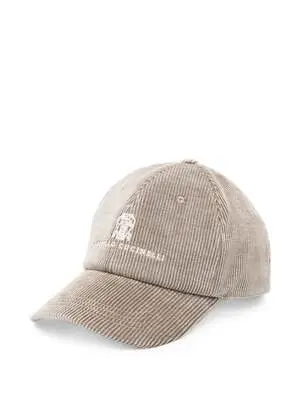 Brunello Cucinelli Logo Cotton Baseball Cap - Multicolor