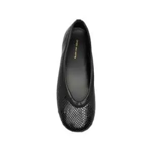 Dries Van Noten Snake-effect Ballet Flats