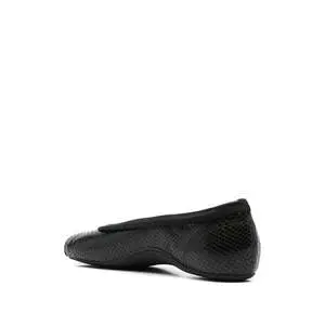 Dries Van Noten Snake-effect Ballet Flats