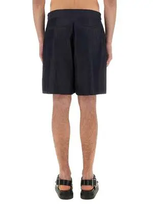 Alexander McQueen Short In Denim