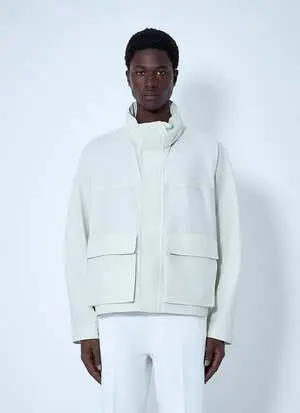 LEMAIRE High-collar Utility Jacket - White