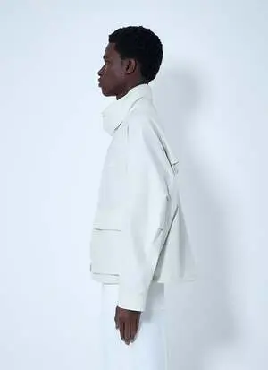 LEMAIRE High-collar Utility Jacket - White