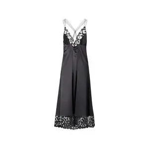 Fendi Silk Lace Midi Slip Dress - Black