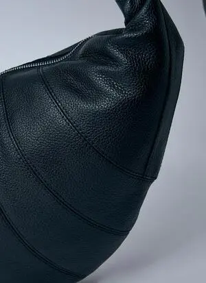 LEMAIRE Small Fortune Croissant Bag - Black
