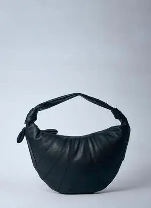 LEMAIRE Small Fortune Croissant Bag - Black