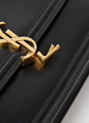 Saint Laurent Solferino Medium Satchel Shoulder Bag - Black