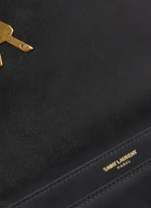 Saint Laurent Solferino Medium Satchel Shoulder Bag - Black