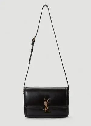 Saint Laurent Solferino Medium Satchel Shoulder Bag - Black