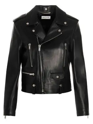 Saint Laurent Motorcycle' Biker Jacket - Black