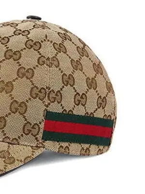 Gucci Web Detail Gg Baseball Cap