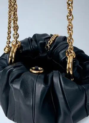 Chloé Plissé Shoulder Bag - Black