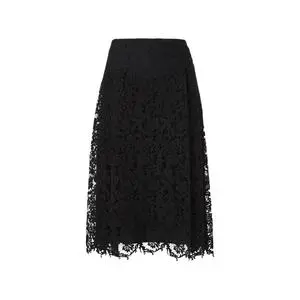 Fendi Pleated Lace Skirt - Black