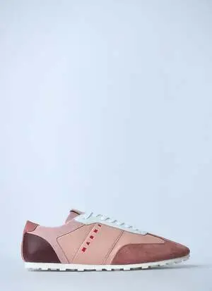 Marni Softy Soccer Leather Sneakers - Cream