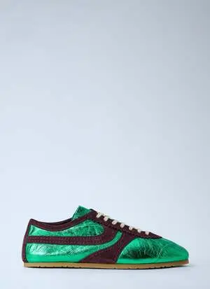 Dries Van Noten Metallic Panel Sneakers - Green