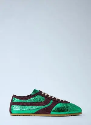 Dries Van Noten Metallic Panel Sneakers - Green