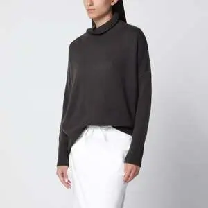 LISA YANG Dark Green Heidi Cashmere Sweater - Gray