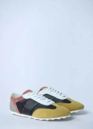 Marni Softy Soccer Leather Sneakers