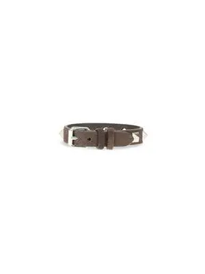 Valentino Garavani Rockstud Leather Bracelet - Brown