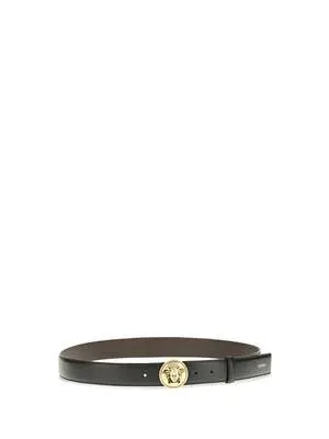Versace Medusa Buckle Leather Belt