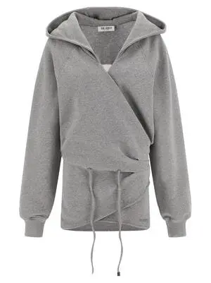 Attico Hooded Dress - Gray