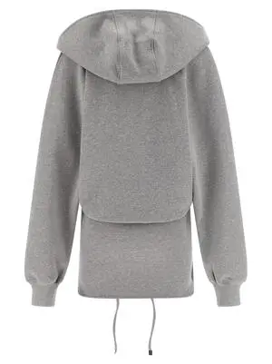 Attico Hooded Dress - Gray