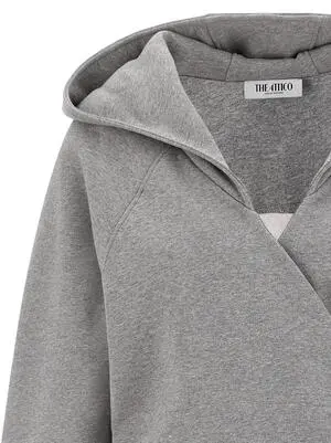 Attico Hooded Dress - Gray