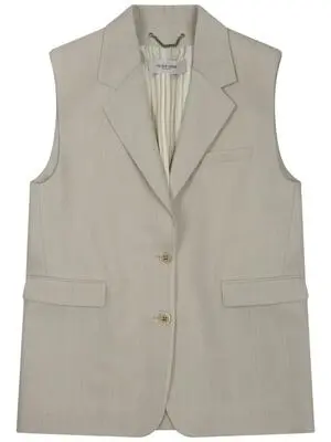 GOLDEN GOOSE Wool Vest - Cream