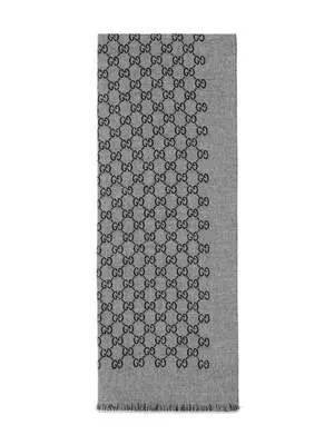 Gucci Gg Wool Scarf - Multicolor