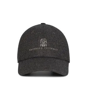 Brunello Cucinelli Virgin Wool Baseball Cap - Gray