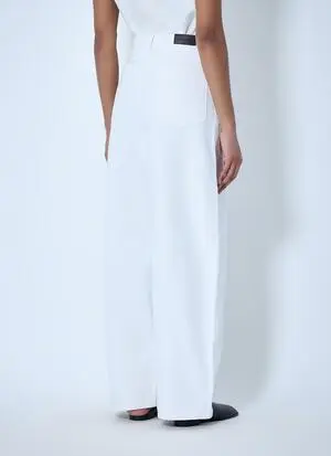 LEMAIRE Wide-leg Trousers - White