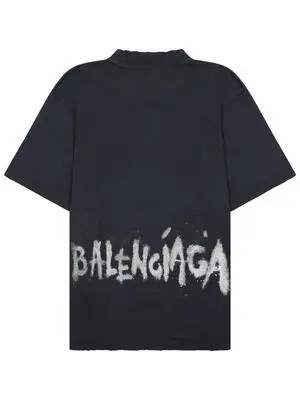 Balenciaga Medium Fit T-shirt - Black