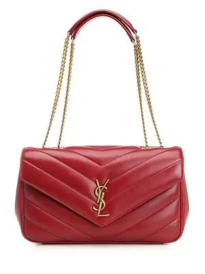 Saint Laurent Medium Loulou Bag - Red
