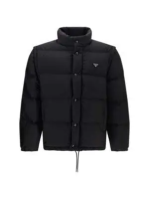 Prada Puffer Jacket Re-nylon With Triangle Logo