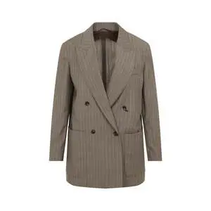 Max Mara Acciaio Pinstripe Jacket - Multicolor