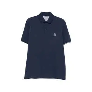 Brunello Cucinelli Polo Shirts - Blue