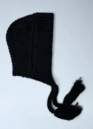 Yohji Yamamoto Aran Hooded Hat