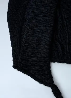 Yohji Yamamoto Aran Hooded Hat