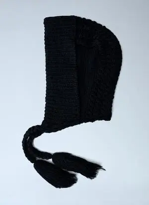 Yohji Yamamoto Aran Hooded Hat