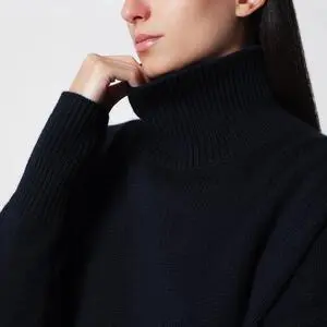 LISA YANG Heidi Cashmere Turtleneck Sweater - Blue
