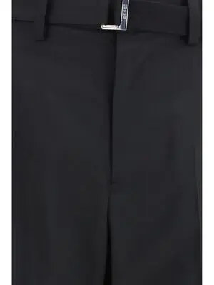 Sacai Wool Tailored Pants - Black