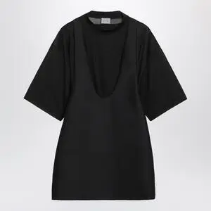 Balenciaga Wool And Silk Mini Dress - Black
