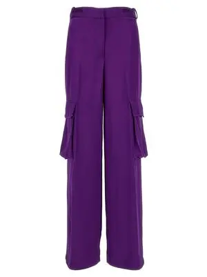 Versace Satin Cargo Pants - Purple