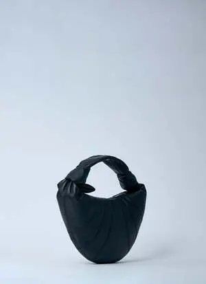 LEMAIRE Mini Fortune Croissant Handbag - Black