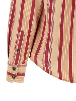 Isabel Marant Étoile Gelva Striped Cotton Canvas Shirt - Multicolor