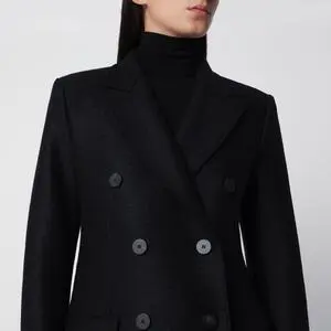 Harris Wharf London Long Double-breasted Wool Coat