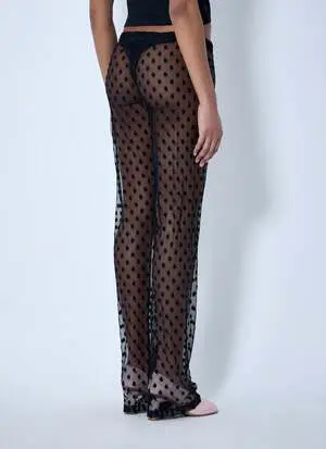 Dries Van Noten Sheer Lace Trousers
