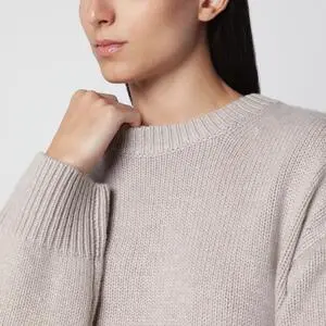 LISA YANG Cashmere Noor Crewneck Sweater - Cream