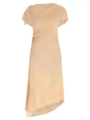 Victoria Beckham Asymmetric Twist' Dress - Pink